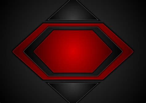 Premium Vector Dark Red Abstract Tech Geometric Vector Background