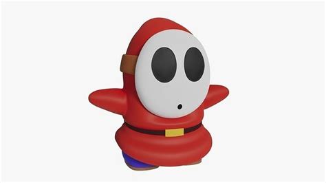 Shy Guy Mario 3d Model Cgtrader