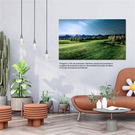 Картина на платно Нощен поход под звездното небе Поход Нощ Звездно небе Приключение