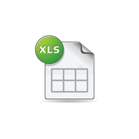 Color Icon Spreadsheet File Stock Vector Illustration Of Data