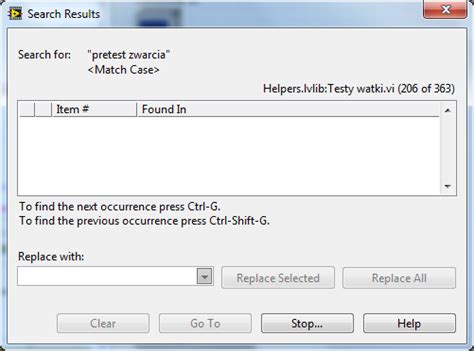 Solved Labview Stops On One Vi During A Search For Text In Whole
