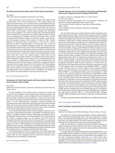 Pdf Source Localization Through Hybrid Eeg Functional Mri Techniques