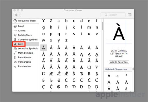 How To Type Accented Letters In Macos Three Different Ways Appleinsider