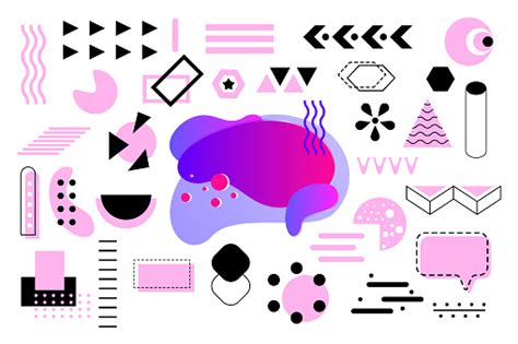 설계를 위한 복사 공간과 요소로 기하학적인 분홍색 그라데이션 웹 판매 포스터 광고 템플릿 프로모션을 위한 벡터 일러스트레이션 0