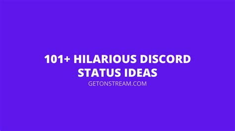 Best Discord Status Ideas Funny Popular Love More Get On Stream