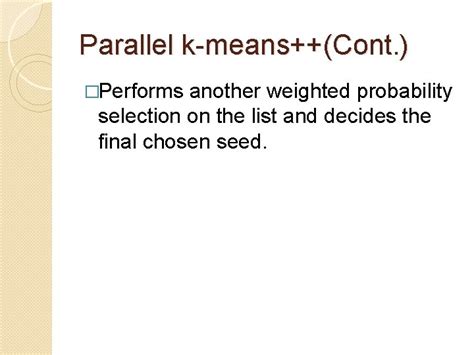 Parallel Kmeans For Multiple Sharedmemory Architectures Patrick Mackey