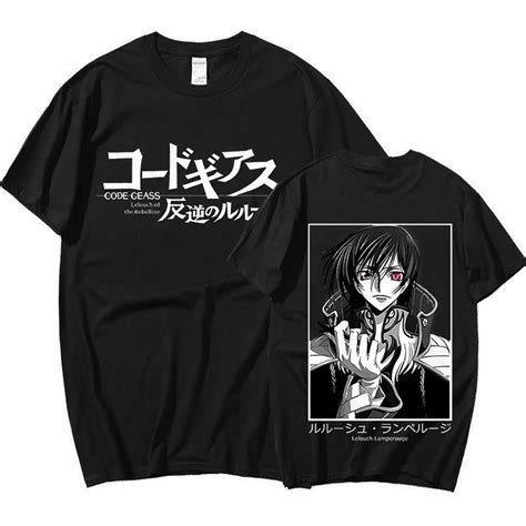 Code Geass T Shirts For 2025 New Men And Women Summer Casual Cool Wash