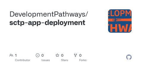Github Developmentpathways Sctp App Deployment