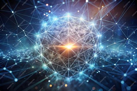 Futuristic 3d Plexus Array Abstract Particle Background Amp Big Data