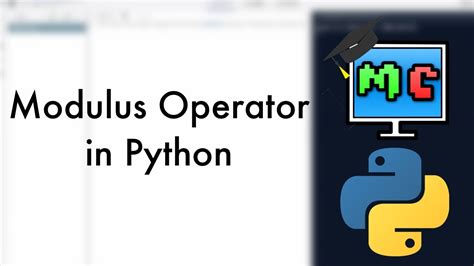 Modulus Operators In Pyhton Youtube