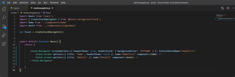 Rxjs How To Remove Header From Stack Navigator In Drawer Navigator In