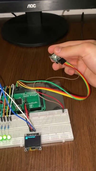 Led Brightness Rotary Encoder Oled Youtube