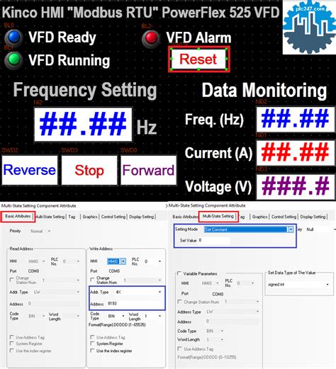 Hmi Kinco Modbus Rtu Powerflex 525 Tutorial