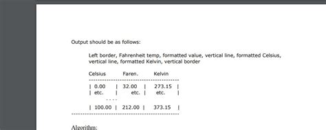 Solved Write A Program That Will Display A Temperature Chegg