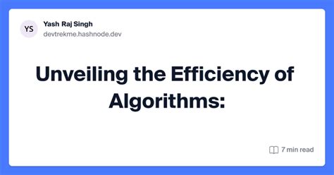 Yash Raj Singh On Linkedin Unveiling The Efficiency Of Algorithms