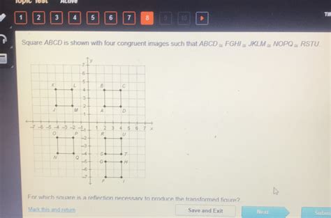 Solved Acuive 1 2 3 4 5 6 7 8 9 10 Tia Square Abcd Is Shown With Four