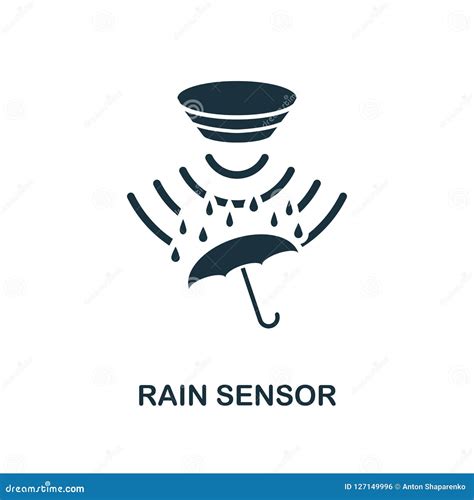 Rain Sensor Icon From Sensors Icons Collection Creative Two Colors Design Symbol Rain Sensor