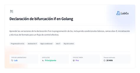 Declaración De Bifurcación If En Golang Labex