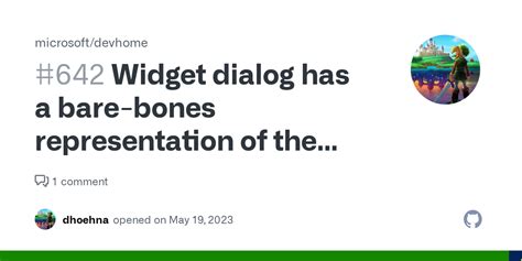 Widget Dialog Has A Bare Bones Representation Of The Configuration Ui Issue Microsoft