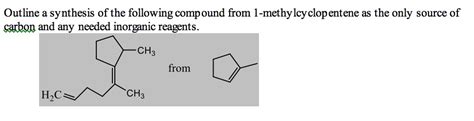 Solved Outline A Synthesis Of The Following Compound From