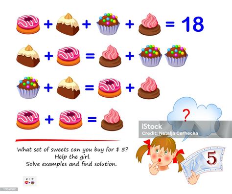 Mathematical Logic Puzzle Game For Smartest What Set Of Sweets Can You