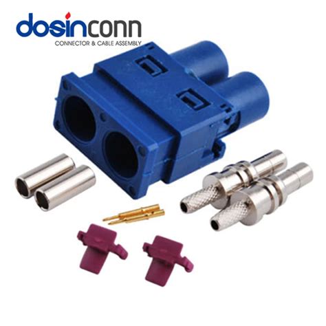 Fakra Board Connector Fakra Connector Sh Link Fakra Code C Plug Double Fakra Board Connector Fakra Connector Sh Link Fakra Code C Plug Double