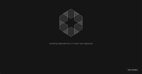 React Text Signature Examples Codesandbox