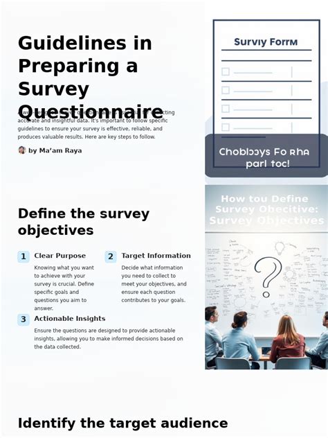 Guidelines In Preparing A Survey Questionnaire Pdf Survey Methodology Questionnaire