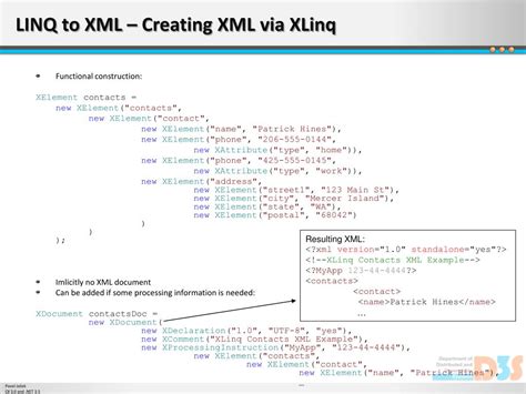 Ppt Linq To Xml A Brief Overview Powerpoint Presentation Free