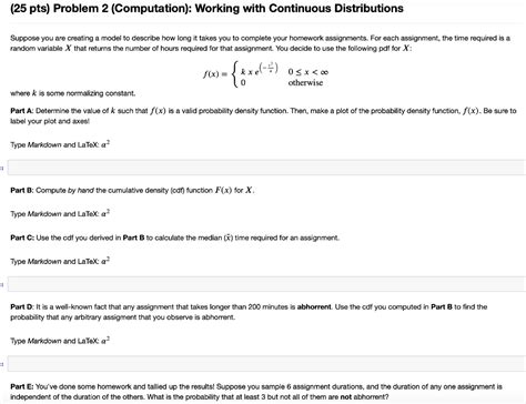 solved 25 pts problem 2 computation working with
