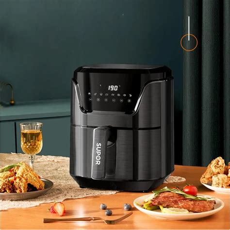 스마트 에어 프라이어 오일 프리 전기 프라이어 4 5l 가정용 토스터 오븐 탈수기 Led 터치 타입 프렌치 프라이 메이커 에어 프라이어 Aliexpress