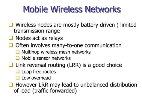 ppt load balanced link reversal routing in mobile wireless ad hoc