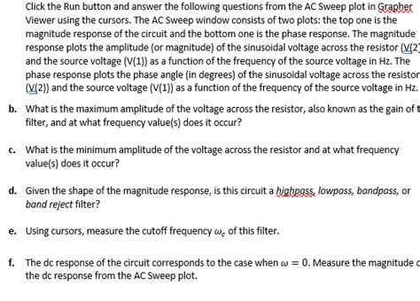 Solved Question 6 Simulate The Rl Circuit Shown In Figure