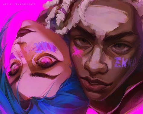 Jinx Ekko And Firelight Ekko League Of Legends And More Drawn By Tramdoesarts Danbooru