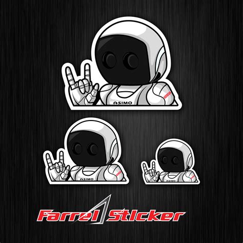 Sticker Asimo Honda Stiker Robot Asimo Jari Lazada Indonesia
