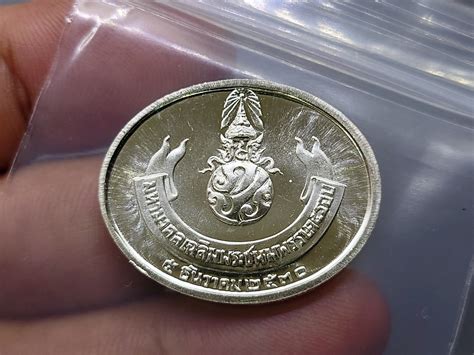 พระนอน เนื้อเงิน พระพุทธปรางค์ไสยาสน์ หลัง ภปร วัดพระเชตุพน วัดโพธิ์ ที่ระลึก 5 รอบ รัชกาลที่ 9