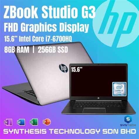 Hp Zbook Studio G Work Study Office Use Excel Word Microsoft Shopee Malaysia
