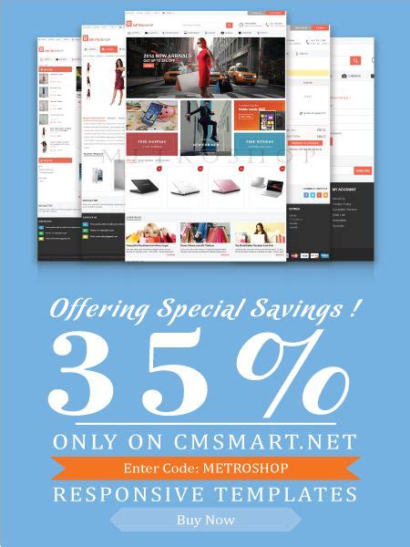 Magento Metro Shop Theme With Creative Design And Gorgeous Visual