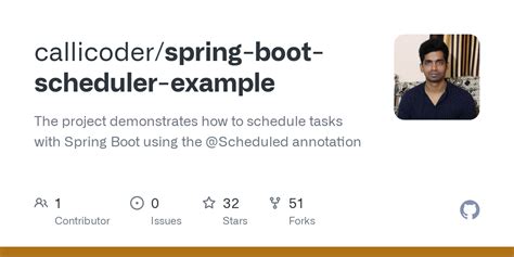 Github Callicoderspring Boot Scheduler Example The Project Demonstrates How To Schedule