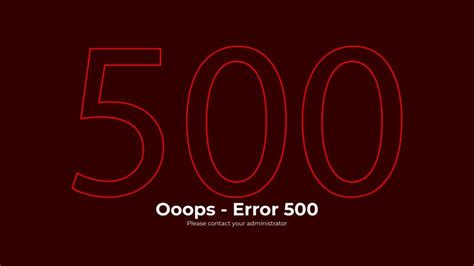 Sample 500 Error Page Codepen Challenge
