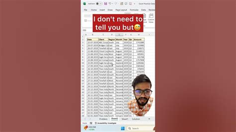 Dont Scroll In Excel‼️instead Freeze With Shortcuts Exceltips