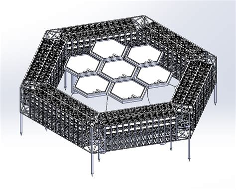 海洋石油钻井平台 Step 模型图纸下载 懒石网