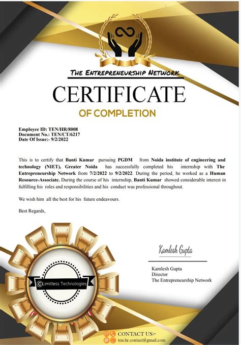 Banti Kumar On Linkedin Internship Certificate ️