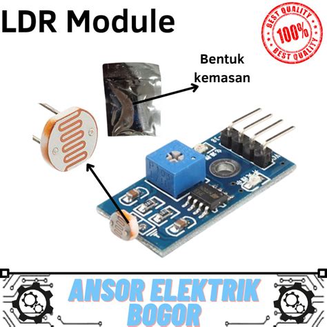 jual light sensor module ldr for arduino sensor cahaya ldr kab bogor