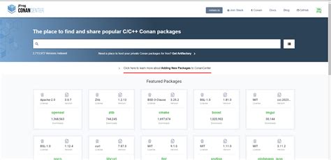 [ center] how to add a new package link is broken · issue 15793 · conan io conan center