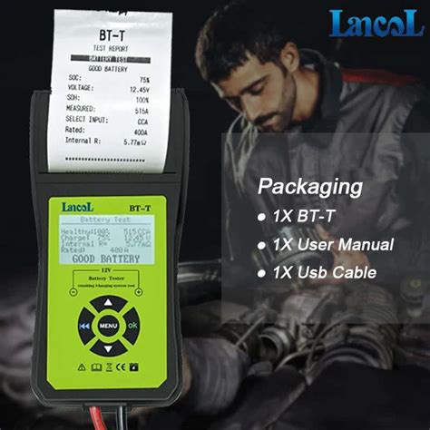 Jual Lancol Bt T Car Battery Tester Battery System Analyzer With