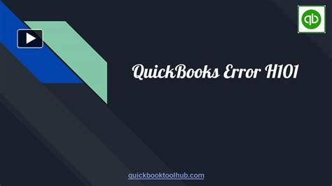 Ppt Quickbooks Error H101 Powerpoint Presentation Free To Download