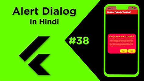 Flutter Tutorial In Hindi Alert Dialog In Flutter 38 Flutter For