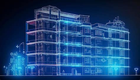 Premium Ai Image Building Design Concept Engineering Of The Autonomous System Of A Smart