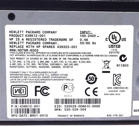 Hpe 1x4 Usb Ps2 Kvm Console Switch Hal Computers